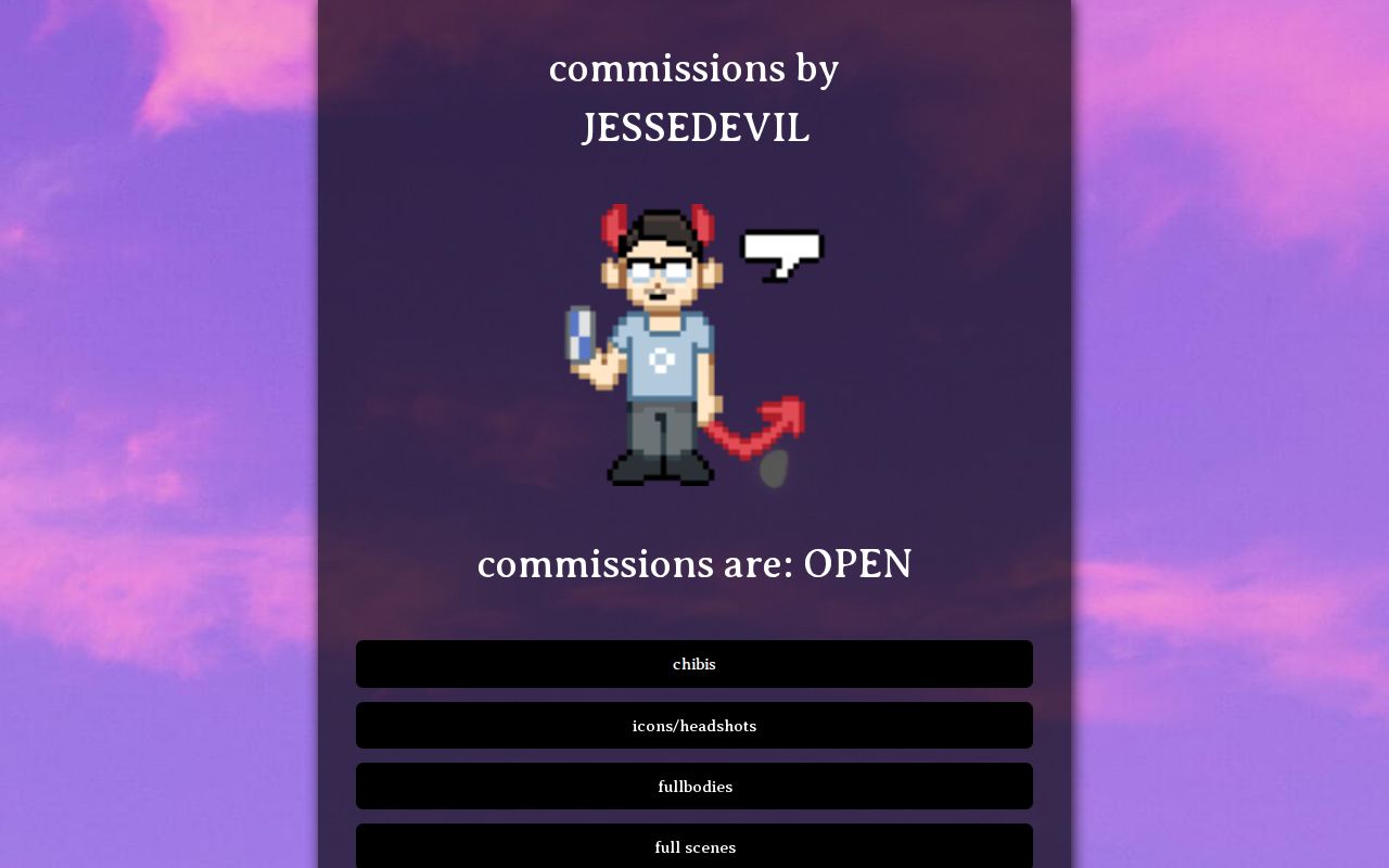 jessedevil's commissions